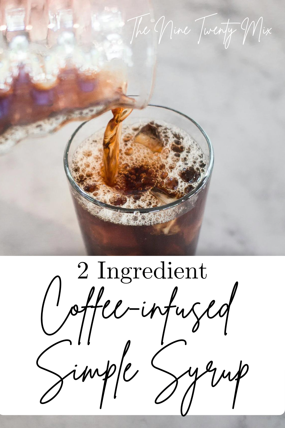 Coffee-Infused Simple Syrup - The Nine Twenty Mix